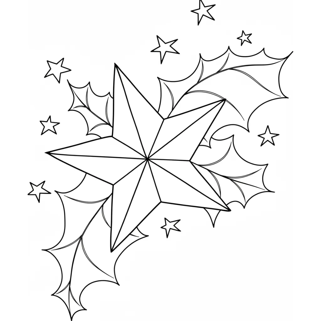 18 Estrella De Navidad Para Colorear - Enciende Tu Creatividad