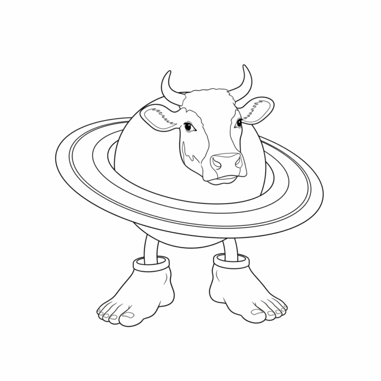 19 La Vaca Saturno Saturnita Para Colorear - ¡Muuu Cósmico!