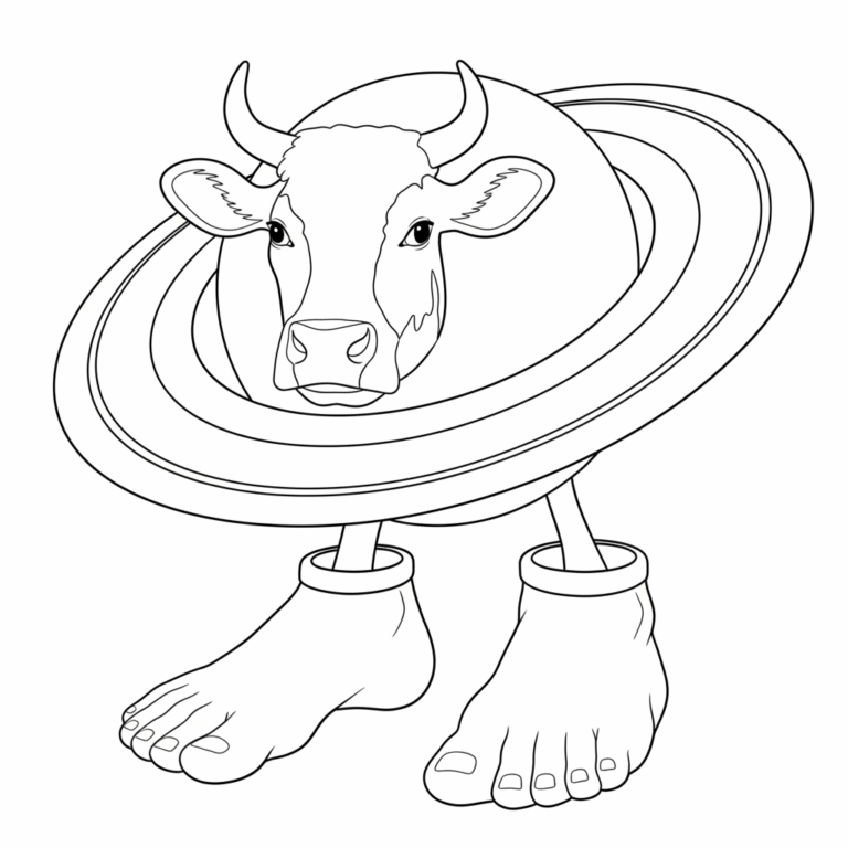 19 La Vaca Saturno Saturnita Para Colorear - ¡Muuu Cósmico!