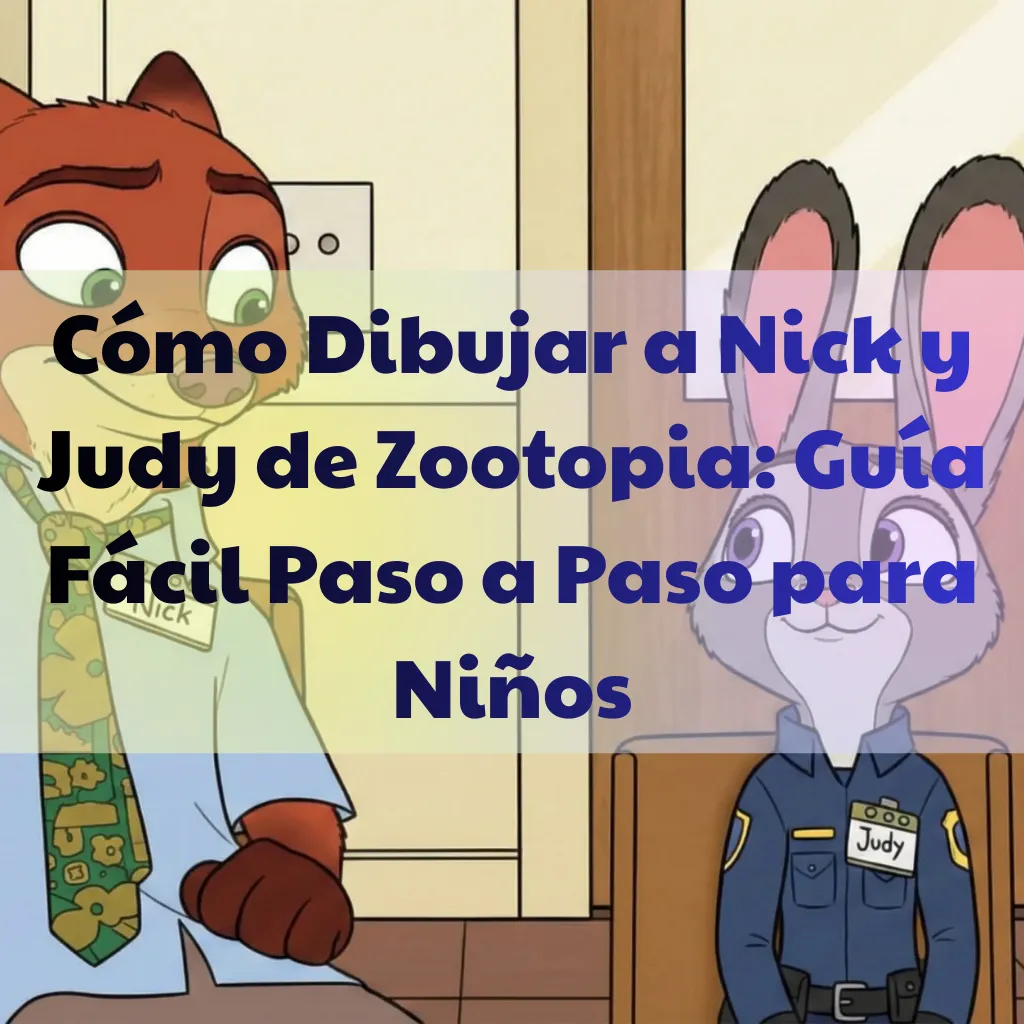 How to Draw Nick and Judy from Zootopia: An Easy Step-by-Step Guide for ...