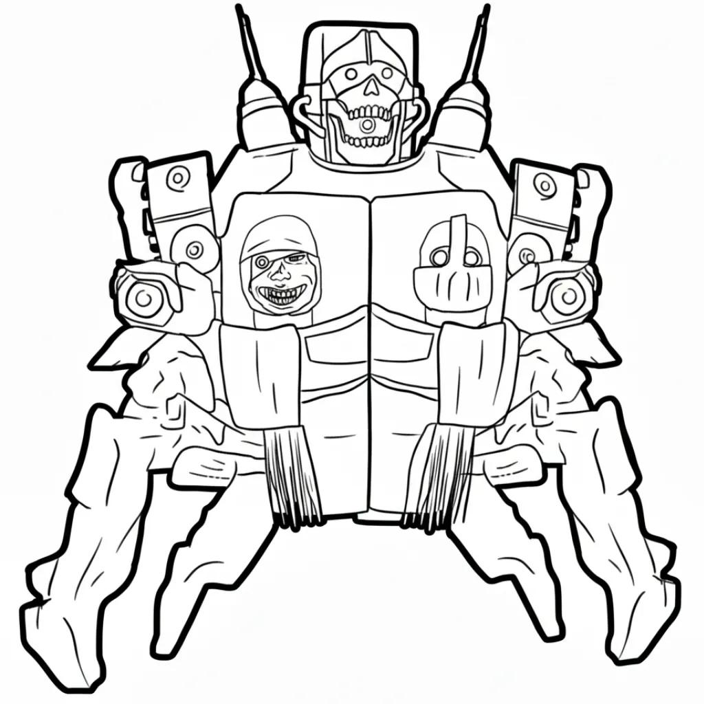 24 Skibidi Toilet Para Colorear - ¡Héroes Y Titanes épicos!