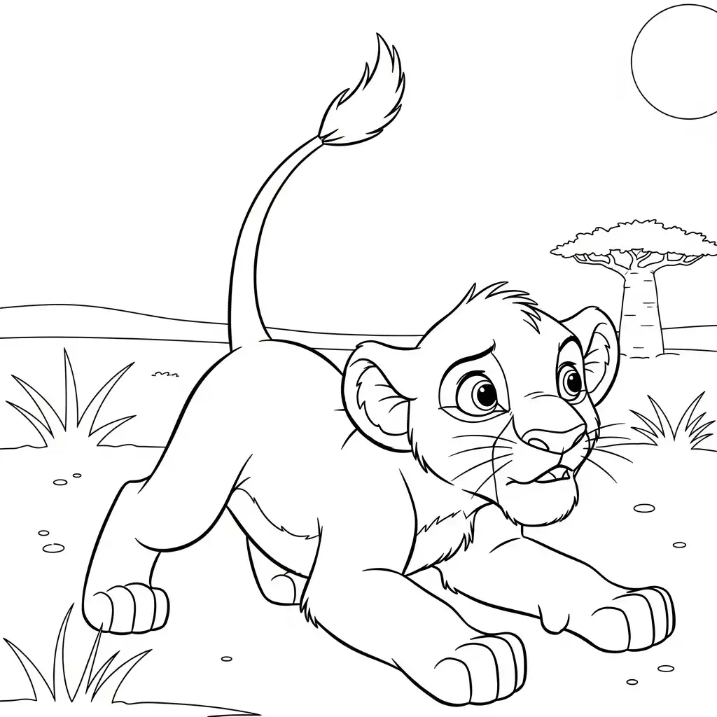 46 El Rey León Para Colorear - Rugidos De Arte En La Sabana