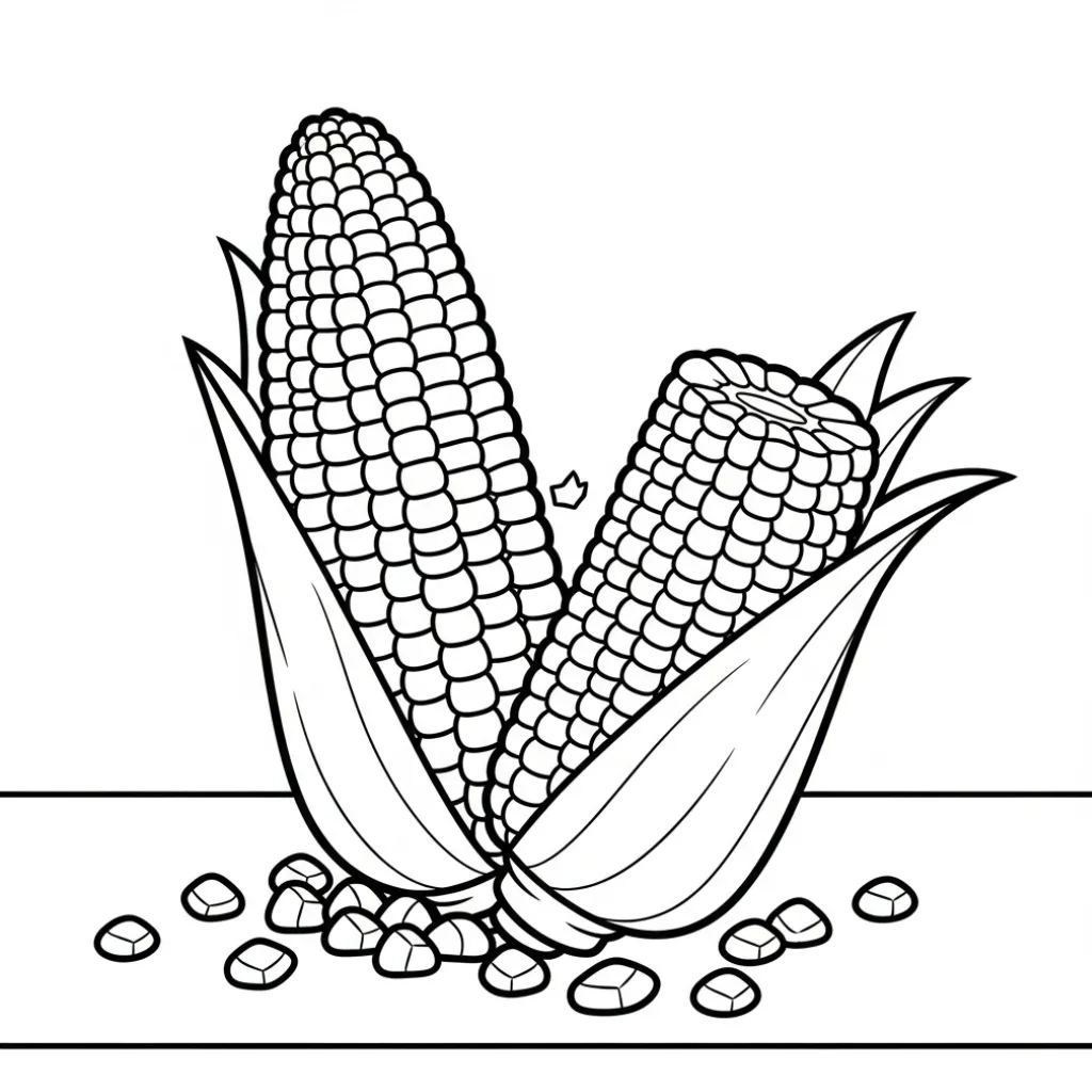18 Maiz Para Colorear - Pinta Mazorcas Como Joyas Del Campo
