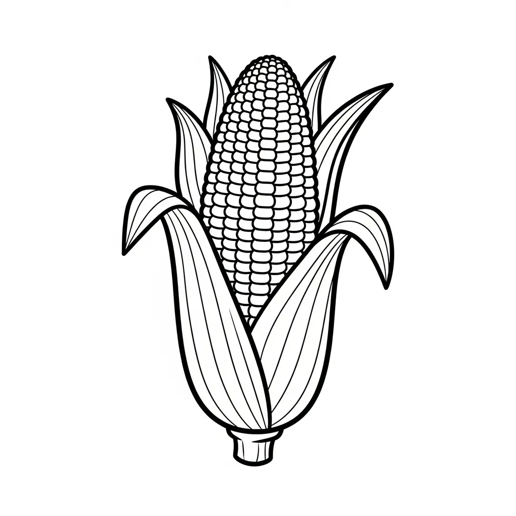 18 Maiz Para Colorear - Pinta Mazorcas Como Joyas Del Campo