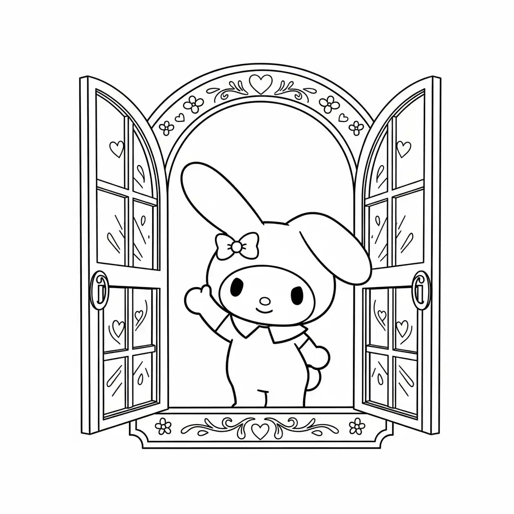 43 My Melody Para Colorear - Traza Dulzura Y Sueños Rosados