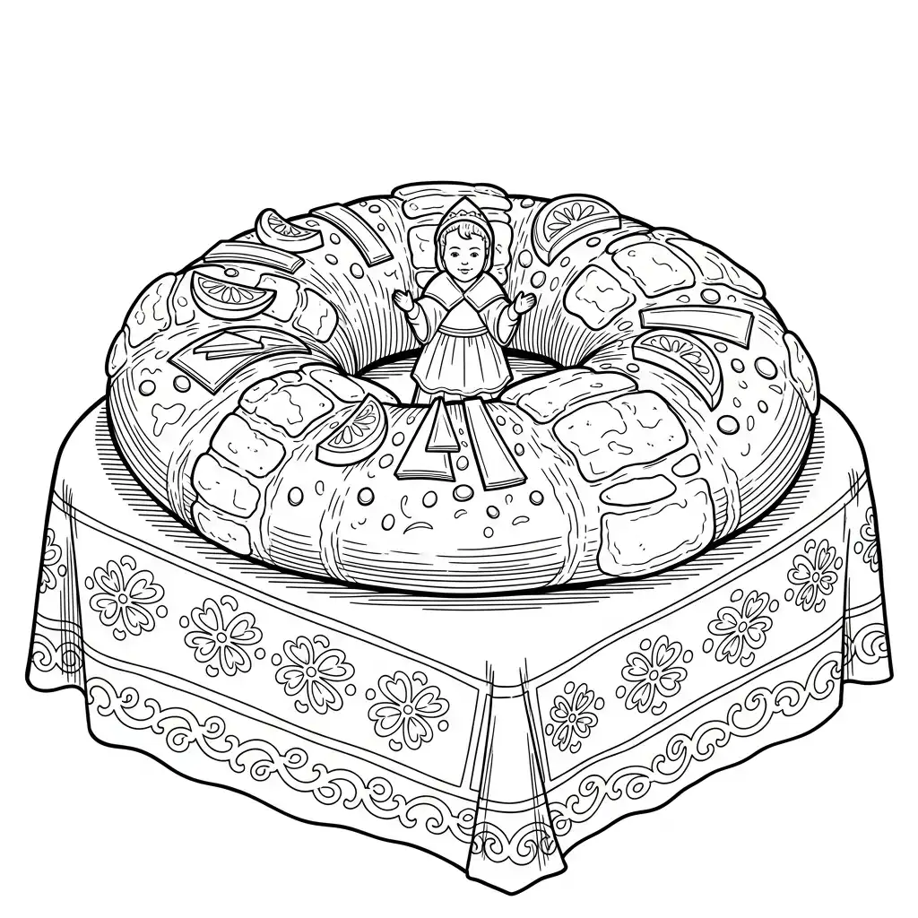 33 Rosca De Reyes Para Colorear - ¡Pinta Tu Corona De Sabor!