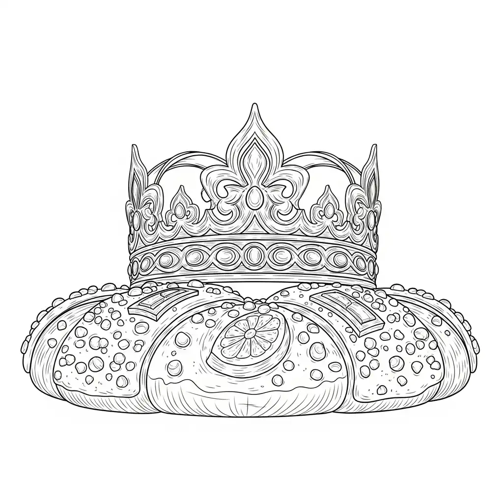 33 Rosca De Reyes Para Colorear - ¡Pinta Tu Corona De Sabor!