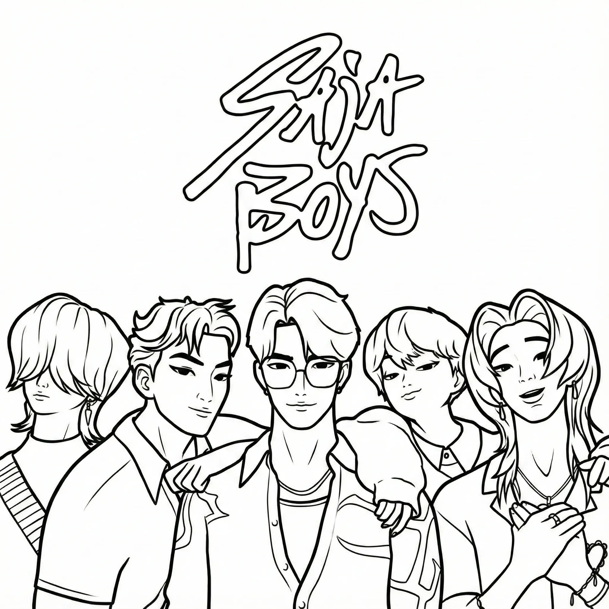 35 Saja Boys Coloring Pages K pop Drawings To Print 35 Saja Boys Coloring Pages K pop Drawings To Print