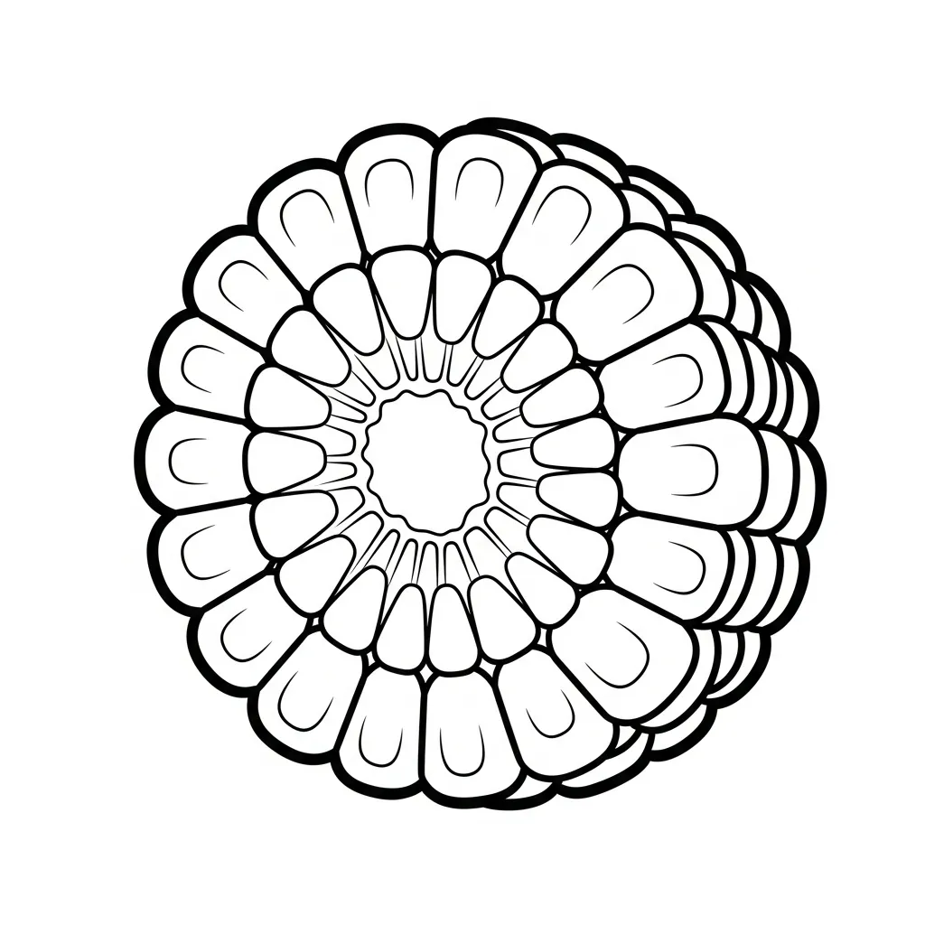 18 Maiz Para Colorear - Pinta Mazorcas Como Joyas Del Campo