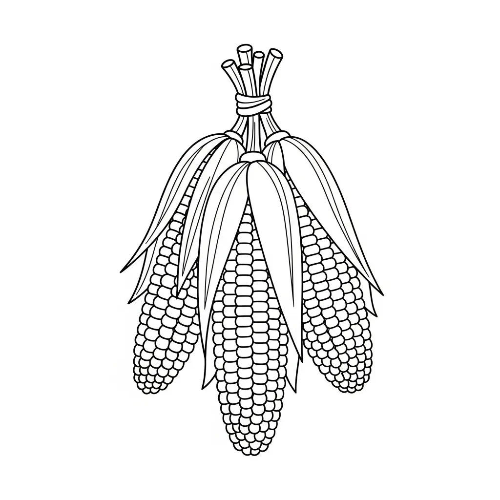 18 Maiz Para Colorear - Pinta Mazorcas Como Joyas Del Campo