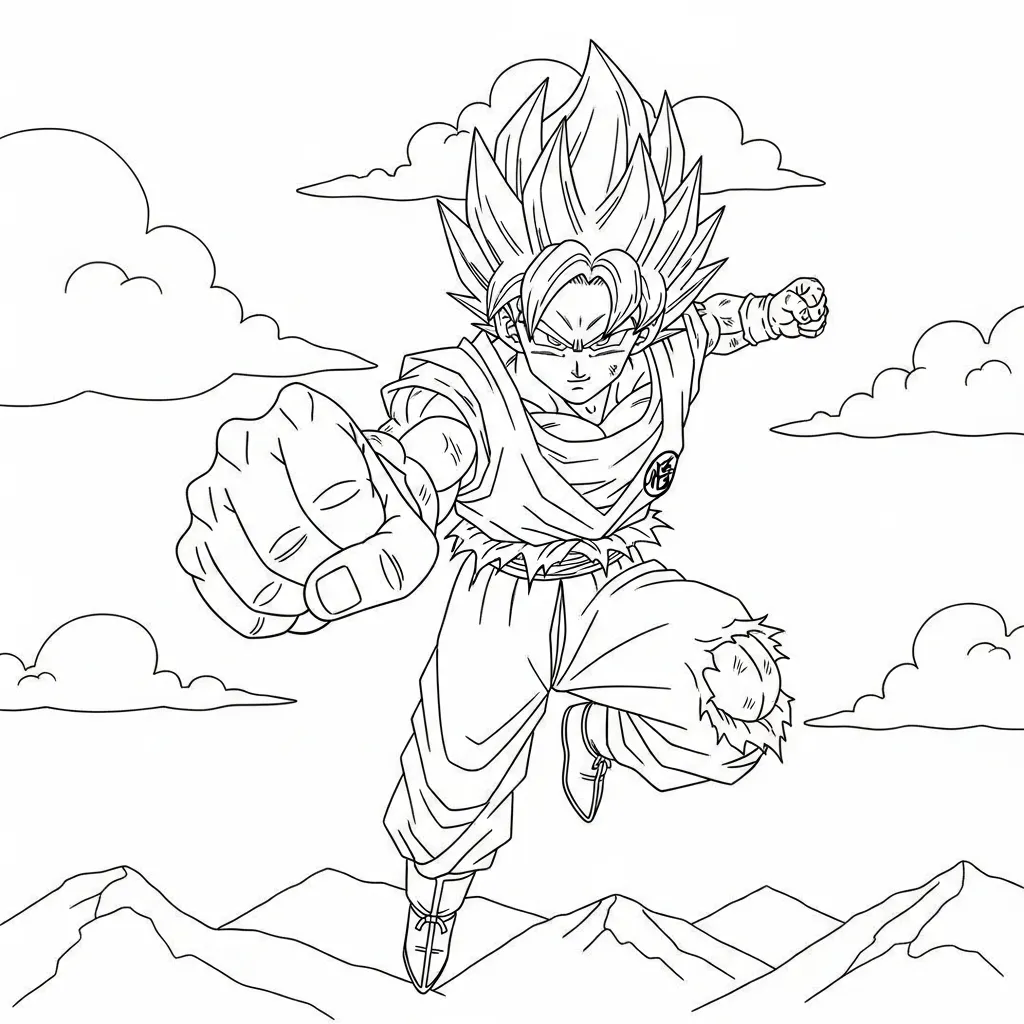 33 Dragon Ball Z Para Colorear - ¡Descarga La Aventura épica!