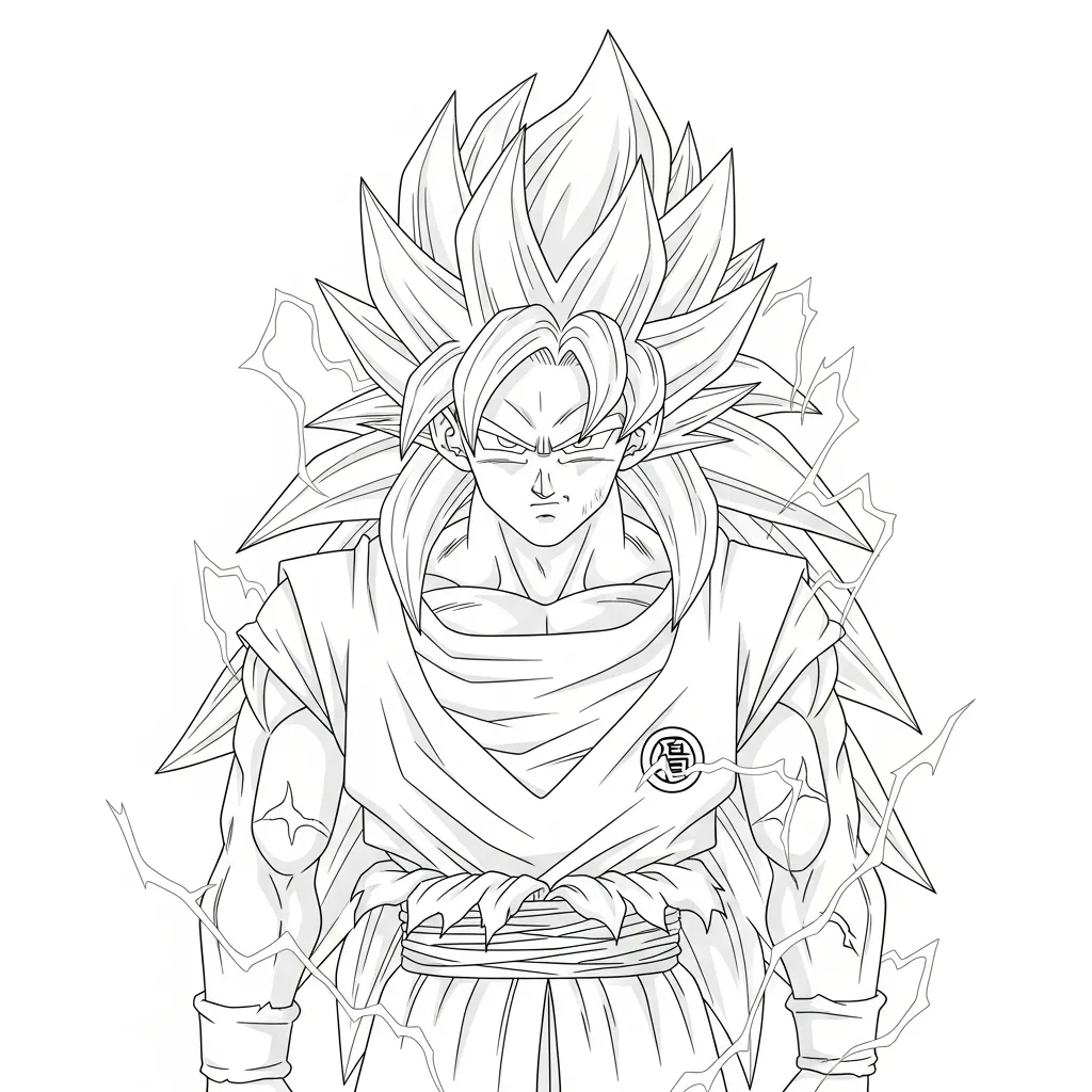 37 Goku Coloring Pages - Feel the Saiyan Power! ColorearM.com