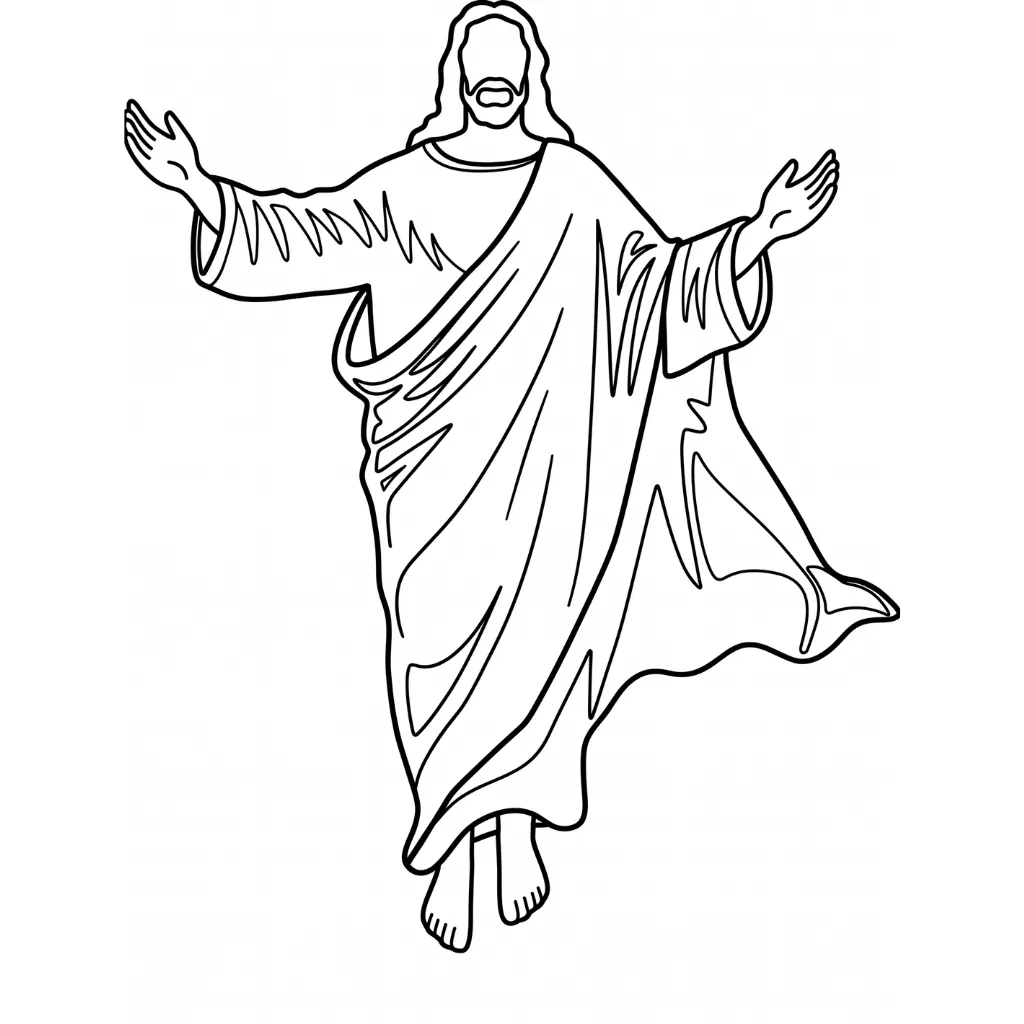 22 Jesus Coloring Pages - Drawings Full of Peace and Love