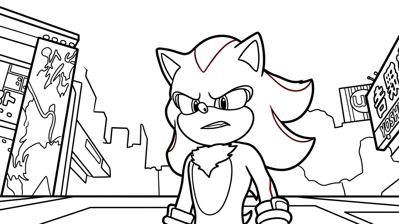 44 Sonic 3 Coloring Pages - Experience the Duel of Light and Shadow