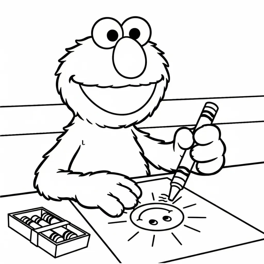 25 Elmo Para Colorear - Pinta Sonrisas En El Papel