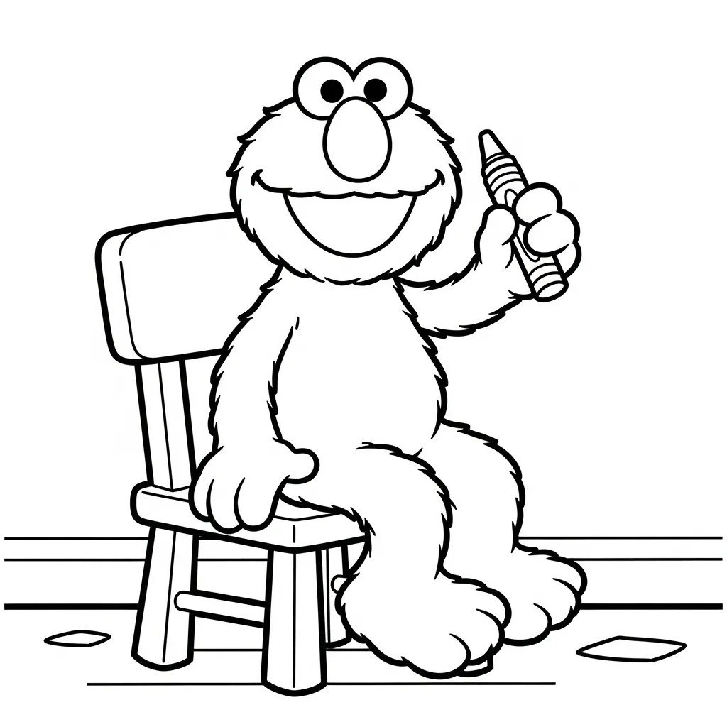 25 Elmo Desenho para colorir - Pinte sorrisos no papel