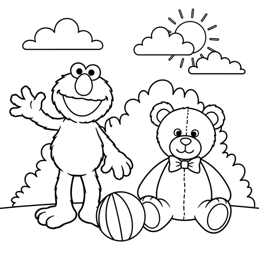 25 Elmo Coloring Page - Paint Smiles on Paper